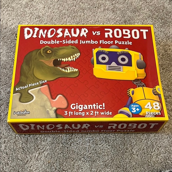 Imagination Generation | Toys | Dinosaur Vs Robot Double Sided Jumbo ...
